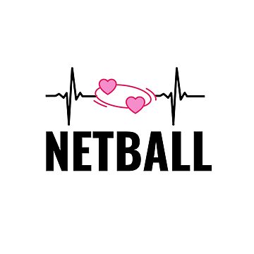 "Netball Heart Beat" Sticker for Sale by Sunset-1 | Redbubble