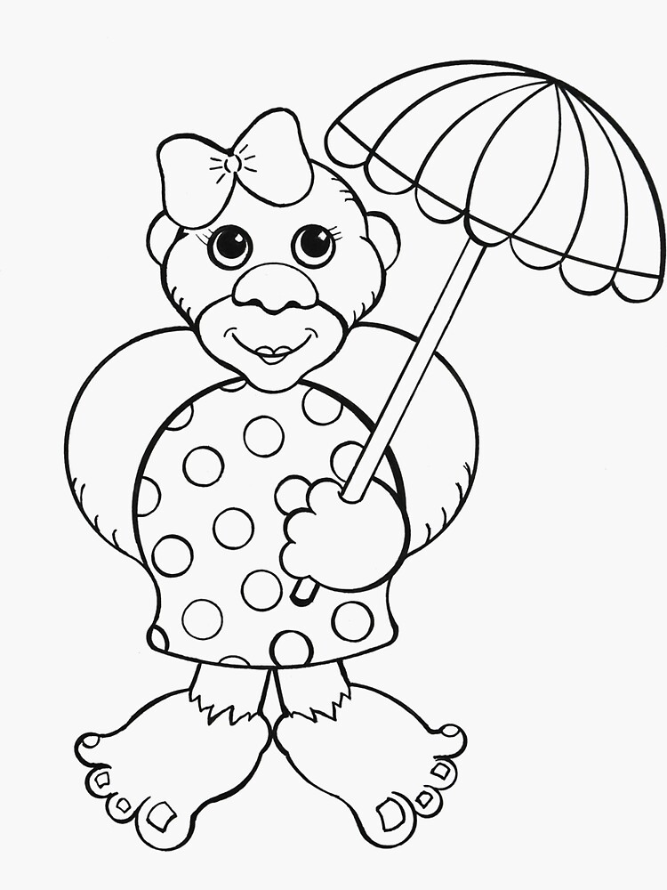 Pegatina «Colorea tu propio yeti pequeño y lindo» de GrandpaH | Redbubble