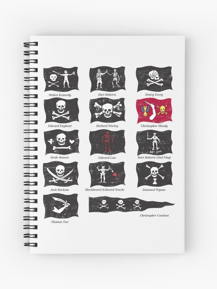 "Famous Pirates Flags - Illustration " Journal for Sale by ...