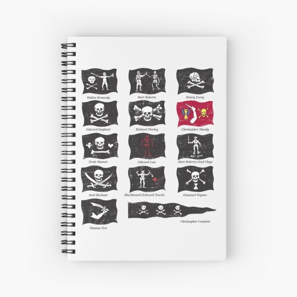 "Famous Pirates Flags - Illustration " Journal for Sale by ...