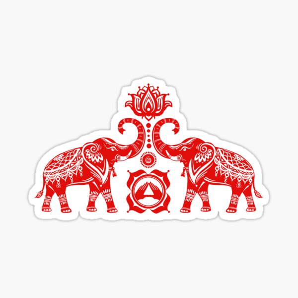 "DST - elephants" Sticker for Sale by EqualiTEEZ | Redbubble