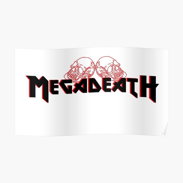 "Megadeath sticker" Poster by BandEllington | Redbubble