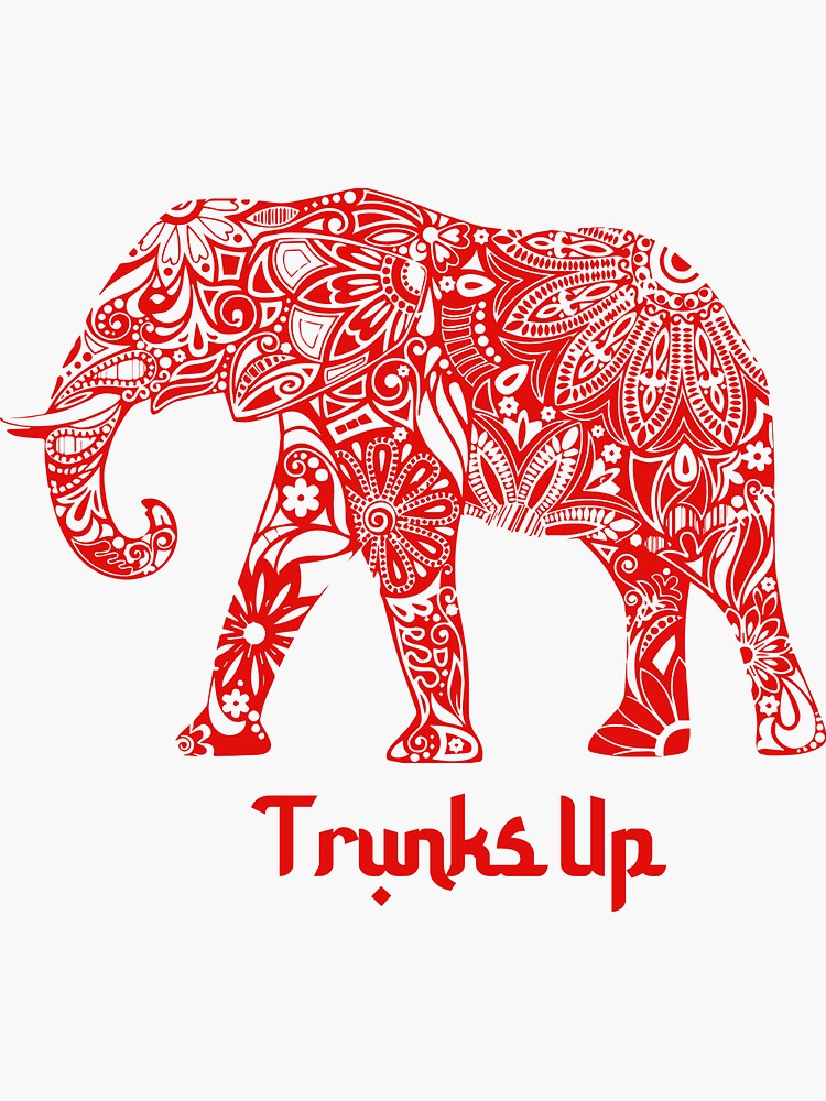 "DST - elephant floral" Sticker for Sale by EqualiTEEZ | Redbubble