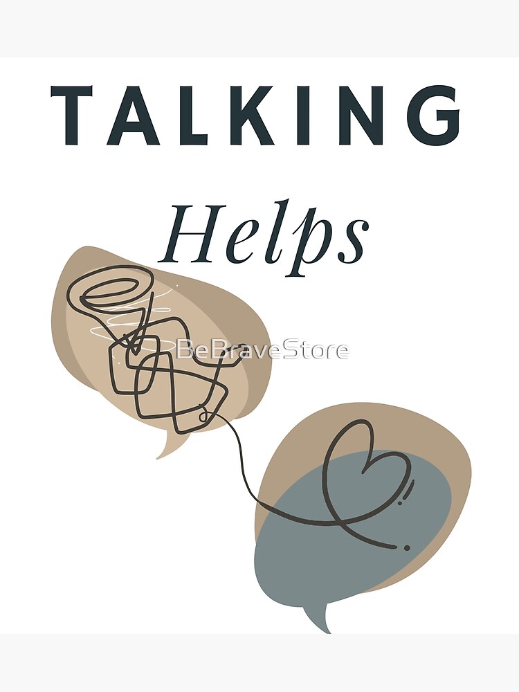 "Small counseling office decor, Talking Helps Mental Health Awareness ...