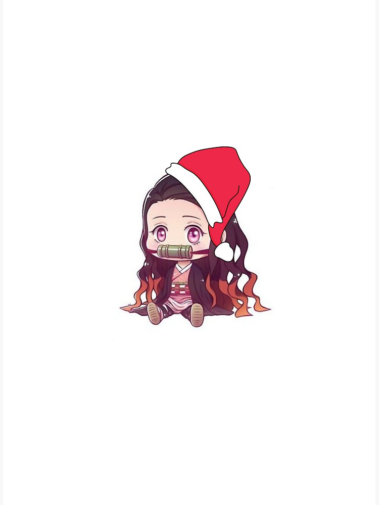 "Nezuko Christmas" Sticker by TotorDesign | Redbubble