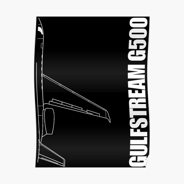"Gulfstream G500 Top View" Poster for Sale by magazinecombate | Redbubble