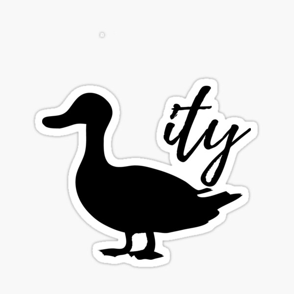"Quackity Duck" Sticker by Texterous | Redbubble