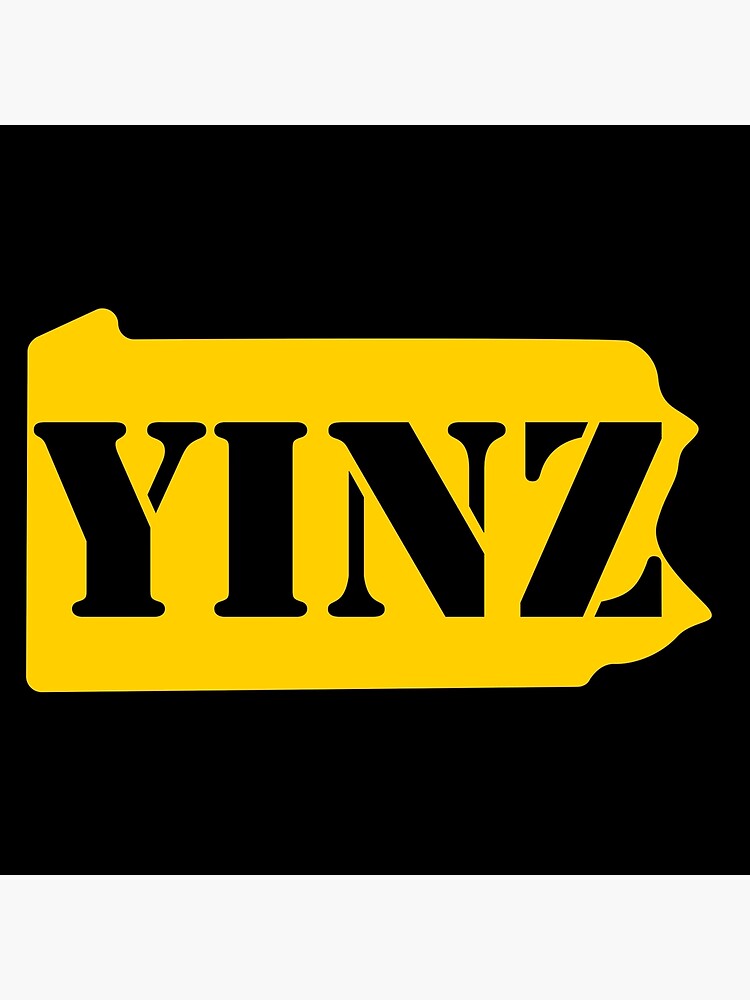 "Yinz Pittsburgh Pennsylvania State Yinzer Speak Black & Gold Theme ...