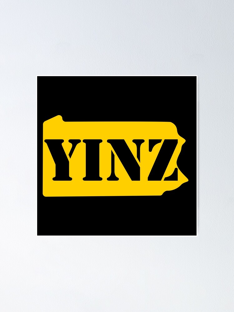 "Yinz Pittsburgh Pennsylvania State Yinzer Speak Black & Gold Theme ...