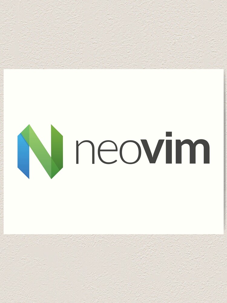 "Neovim Text Editor Logo" Art Print by quelixir | Redbubble