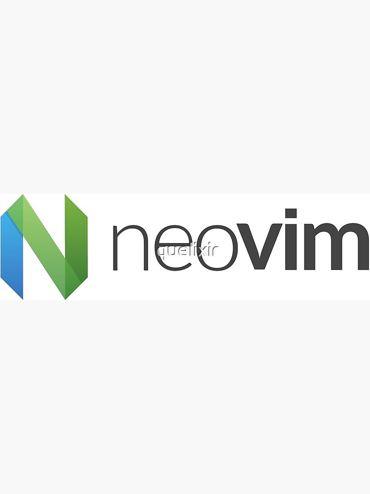 "Neovim Text Editor Logo" Art Print by quelixir | Redbubble