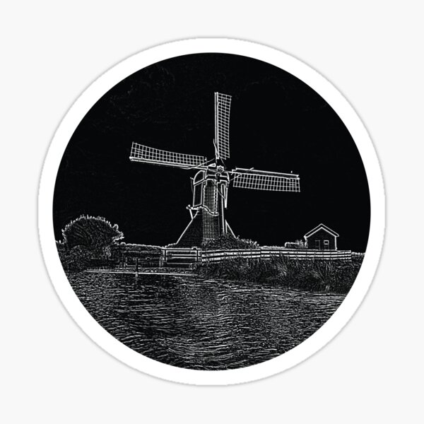 "Windmill" Sticker for Sale by LifeboatDesign | Redbubble