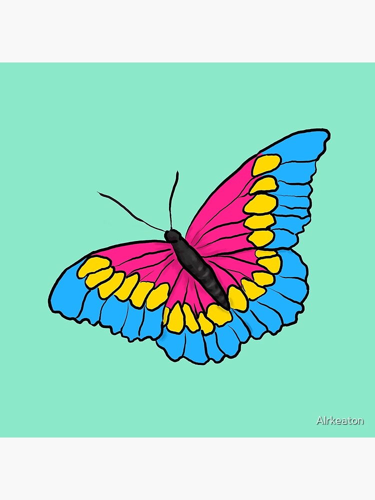 "Pan Pride Butterfly" Poster for Sale by Alrkeaton | Redbubble