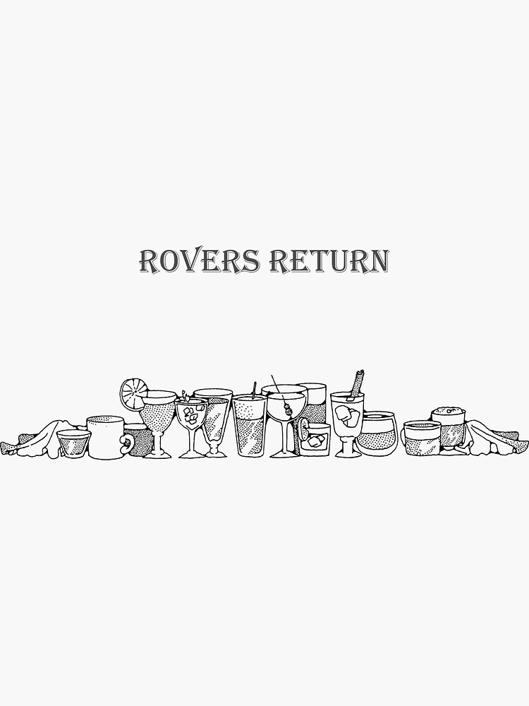"Coronation street - Rovers Return Inn" Sticker for Sale by Pavelme ...