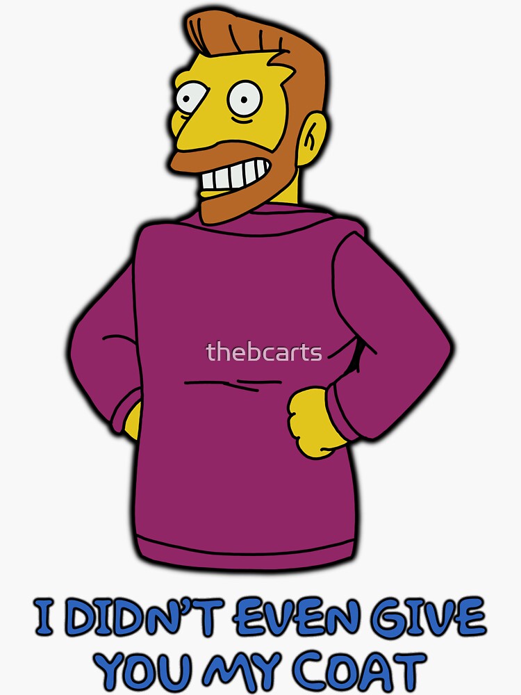 "Hank Scorpio Coat" Sticker for Sale by thebcarts | Redbubble