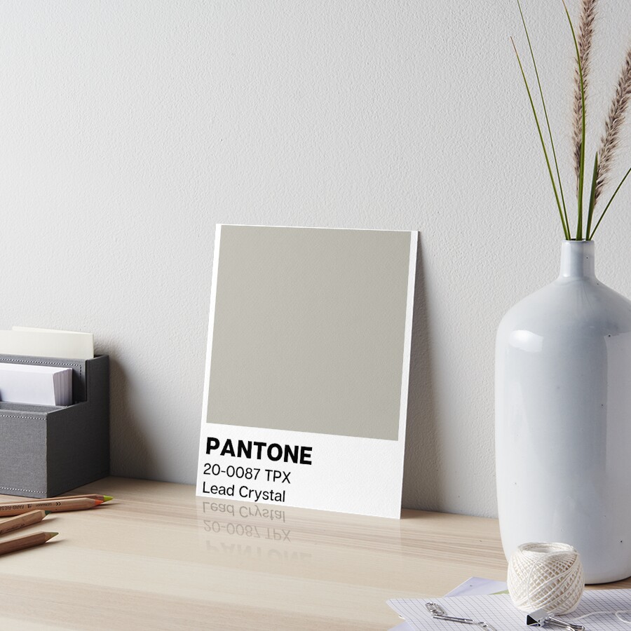 "Pantone Lead Crystal" Art Board Print for Sale by piastrelli | Redbubble