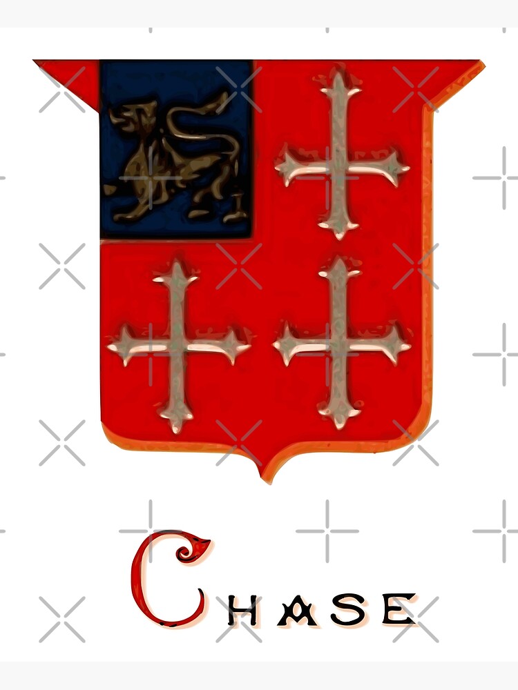 "Chase Family Coat of Arms" Poster for Sale by Heraldica | Redbubble