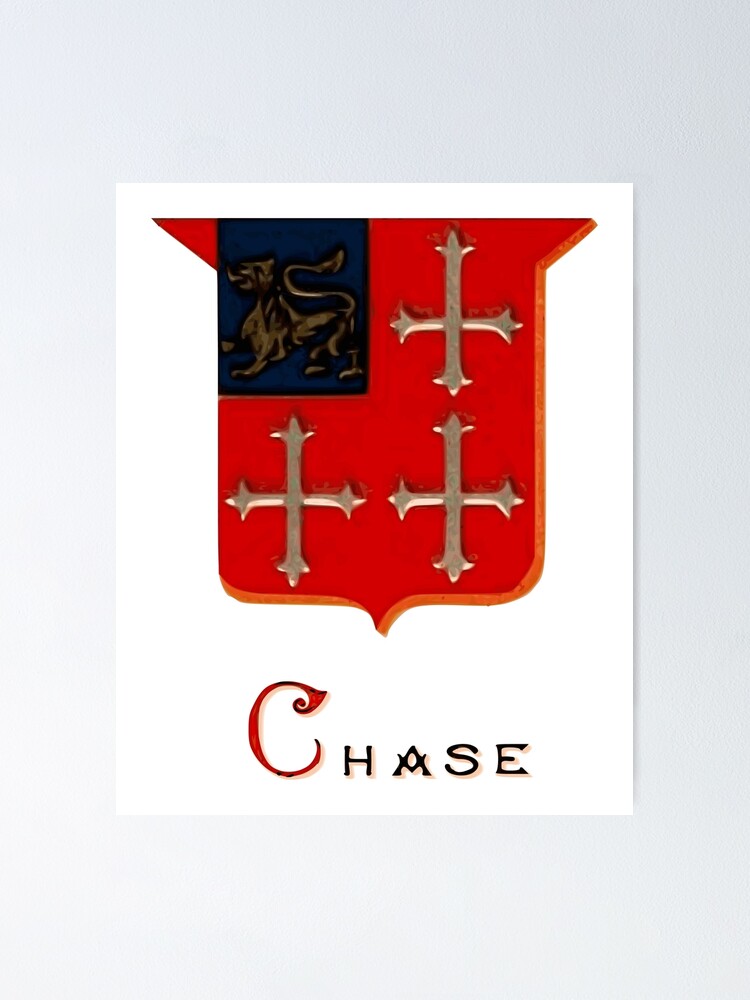 "Chase Family Coat of Arms" Poster for Sale by Heraldica | Redbubble
