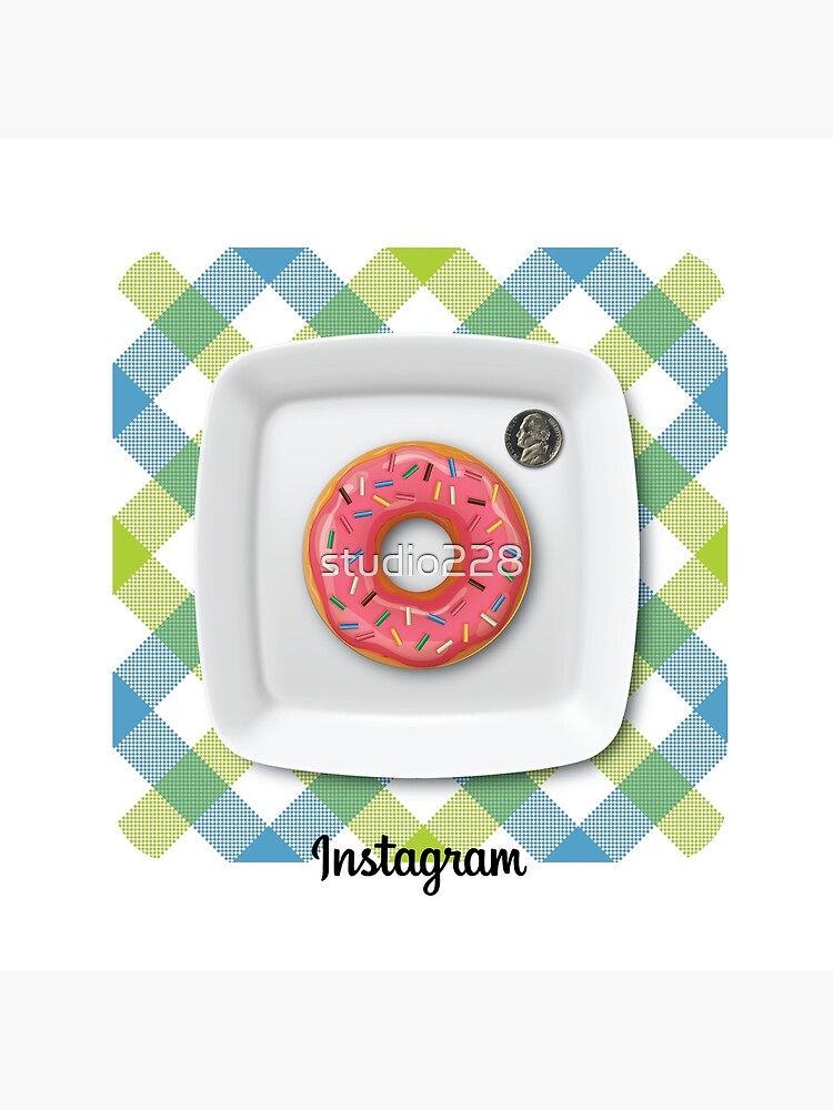 "Instagram – Donut & Change Logo" Art Print by studio228 | Redbubble