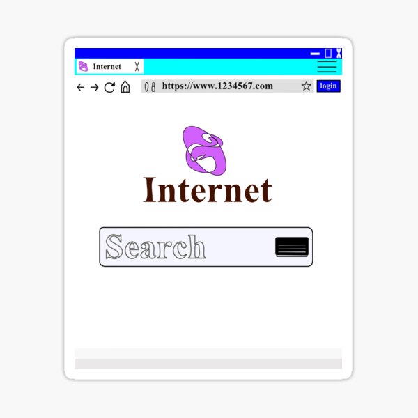 "Internet Search" Sticker by universal333 | Redbubble