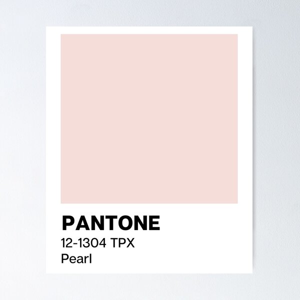 "Pantone Pearl" Poster for Sale by piastrelli | Redbubble