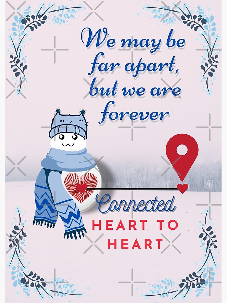 "Connected heart to heart" Poster for Sale by NiciNeeNee | Redbubble