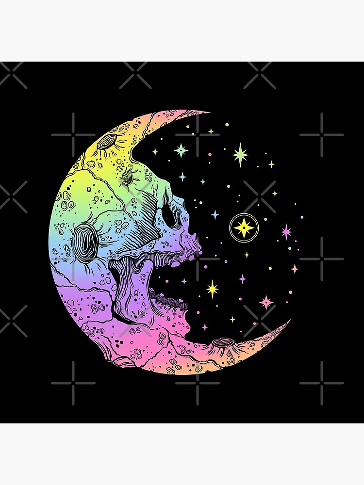 "MoonSkull. Dead Moon art" Poster for Sale by OmelaOccult | Redbubble