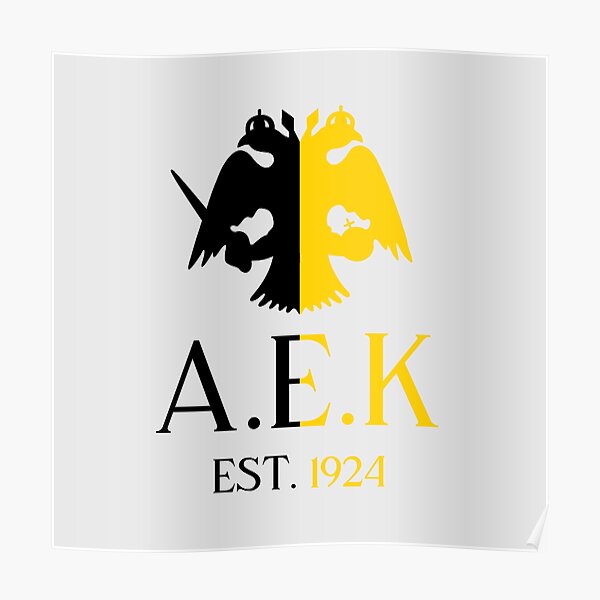 "AEK Black & Yellow" Poster for Sale by VRedBaller | Redbubble