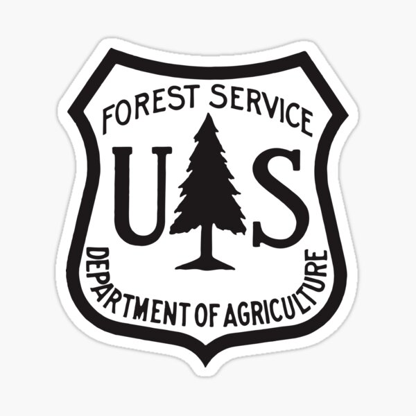"U.S. Forest Service Logo (Black Version)" Sticker for Sale by ...