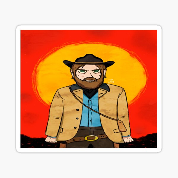 "Arthur Morgan " Sticker for Sale by Luke-Simson | Redbubble