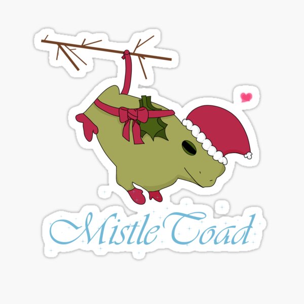 "MistleToad version B" Sticker for Sale by RancherToads | Redbubble