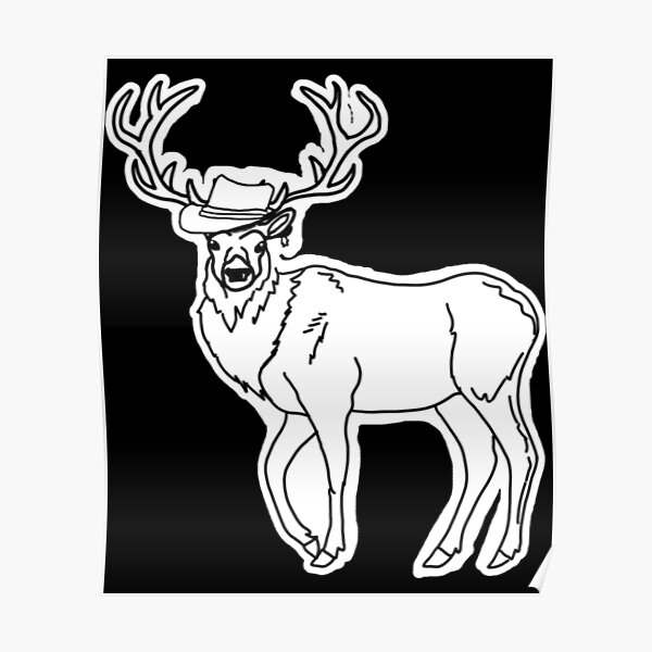 "arthur morgan deer " Poster for Sale by Luke-Simson | Redbubble