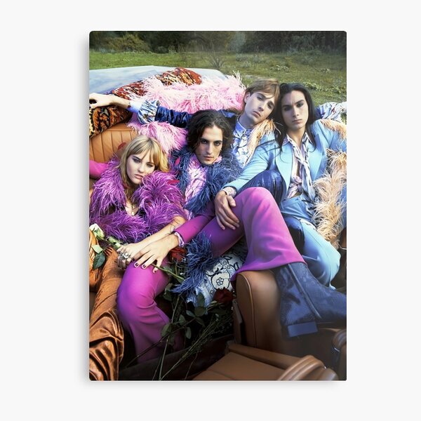 "MANESKIN Måneskin merchandising" Metal Print for Sale by nathangreennn ...