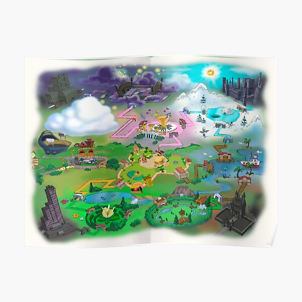 "toontown map" Poster by disneylandbee | Redbubble