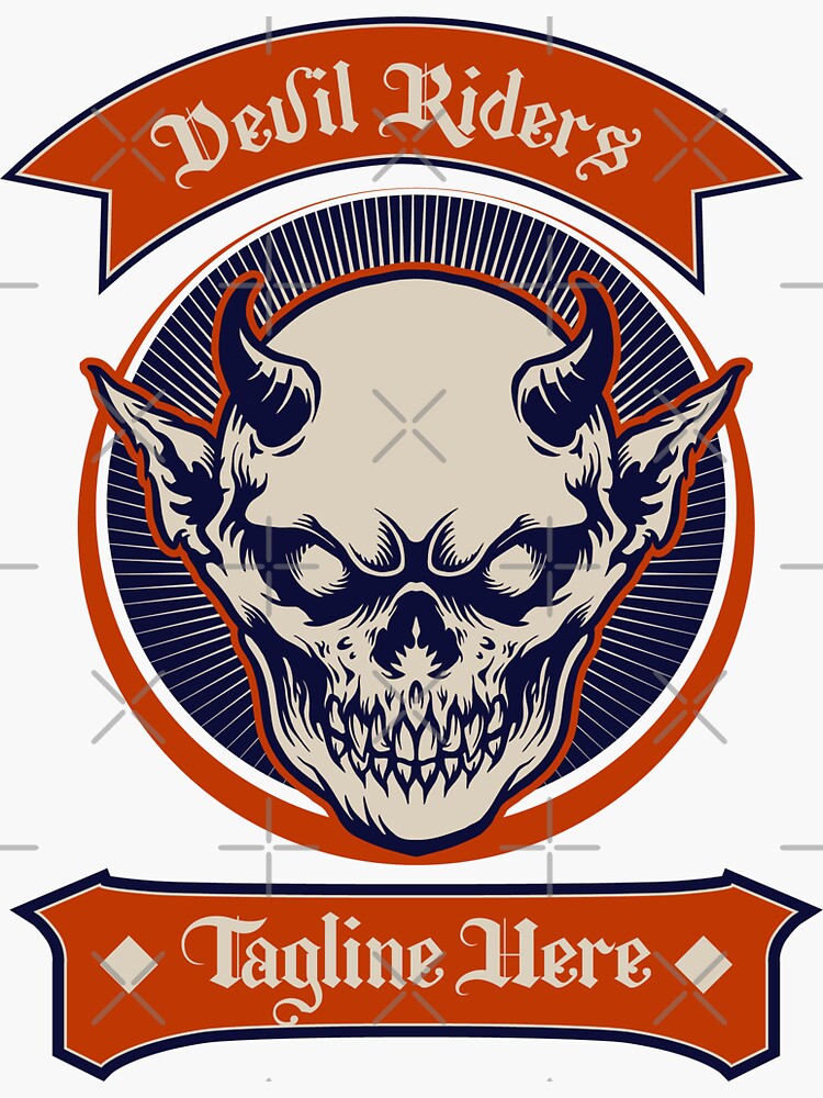 "DEVIL RIDERS | Mount Walker®" Sticker by MountWalker | Redbubble