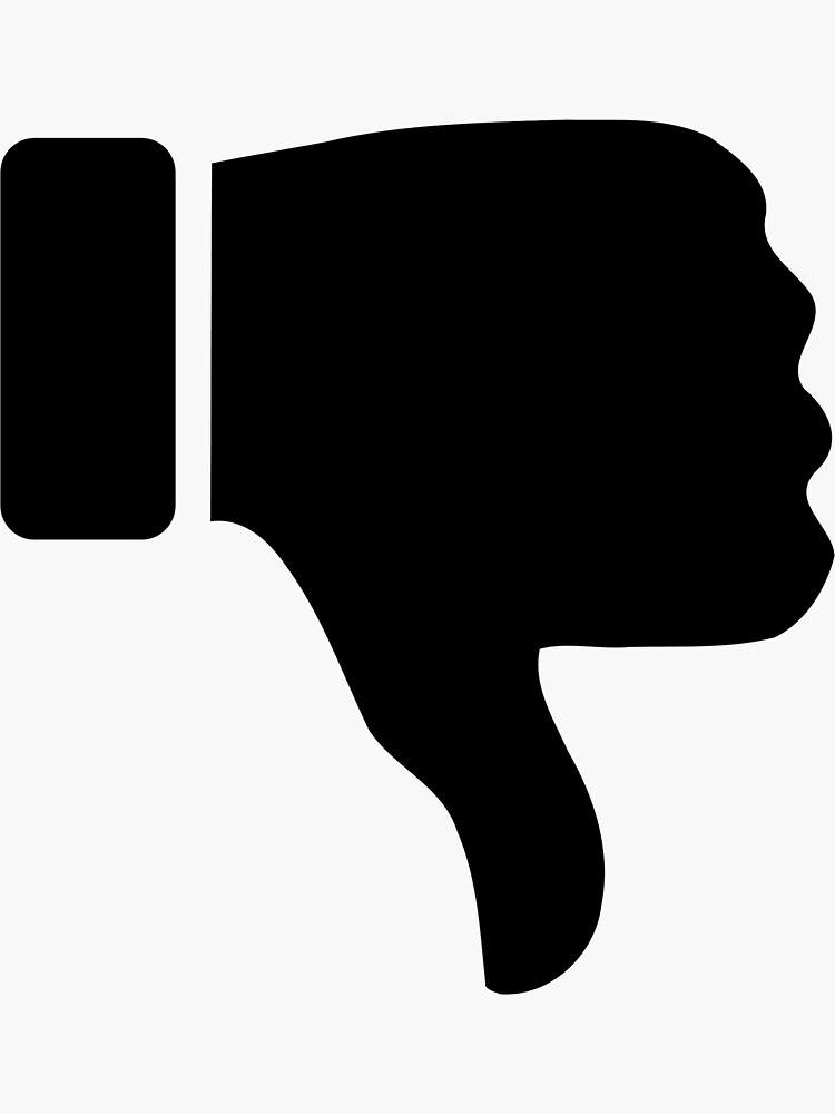 Daumen Nach Unten Clipart Schwarz Und Weiß