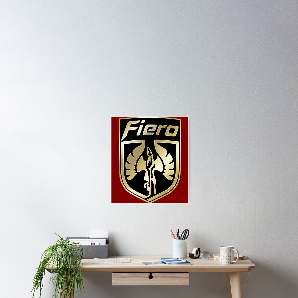 "Gold Pontiac Fiero Logo " Poster by Clanger201 | Redbubble