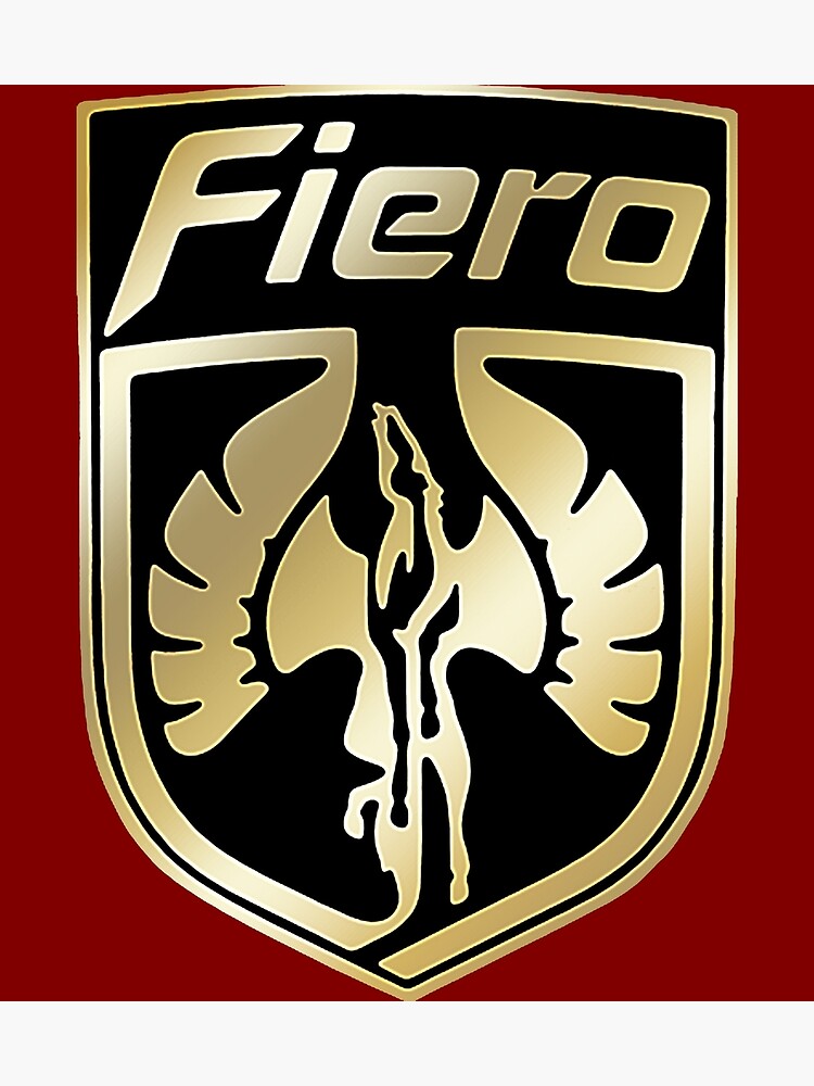 "Gold Pontiac Fiero Logo " Poster by Clanger201 | Redbubble