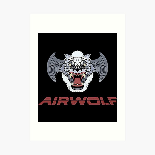 "Airwolf Logo " Art Print for Sale by Clanger201 | Redbubble