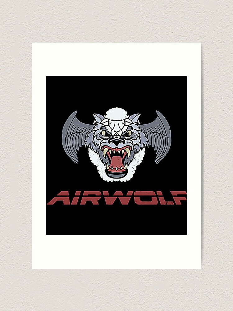 "Airwolf Logo " Art Print for Sale by Clanger201 | Redbubble