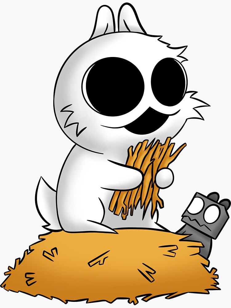 "Drawcember 6 of 31 - Bip with a bunch of sticks" Sticker for Sale by ...