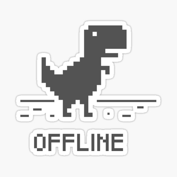 "OFFLINE" Sticker for Sale by SPOTT-SHOPP | Redbubble