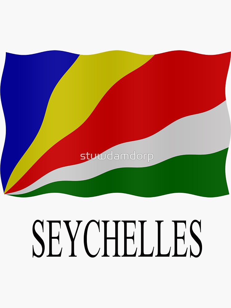 "Seychelles flag" Sticker for Sale by stuwdamdorp | Redbubble