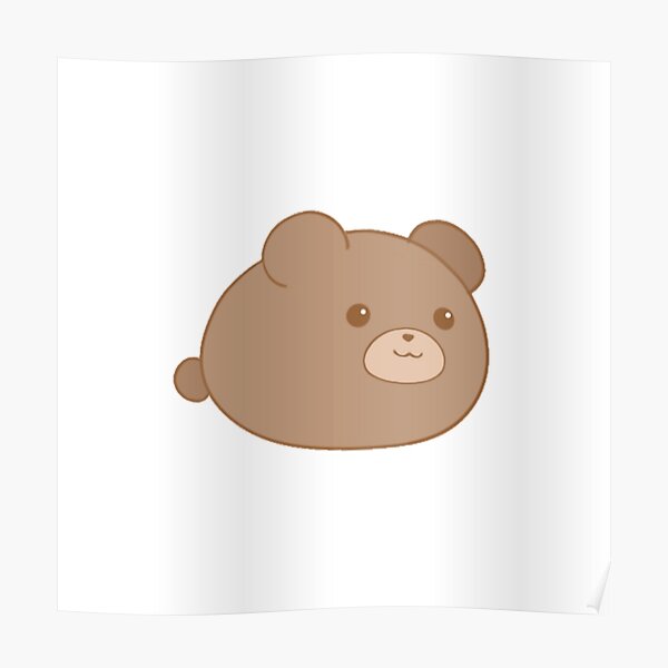"cute chubby bear" Poster for Sale by CellArts | Redbubble