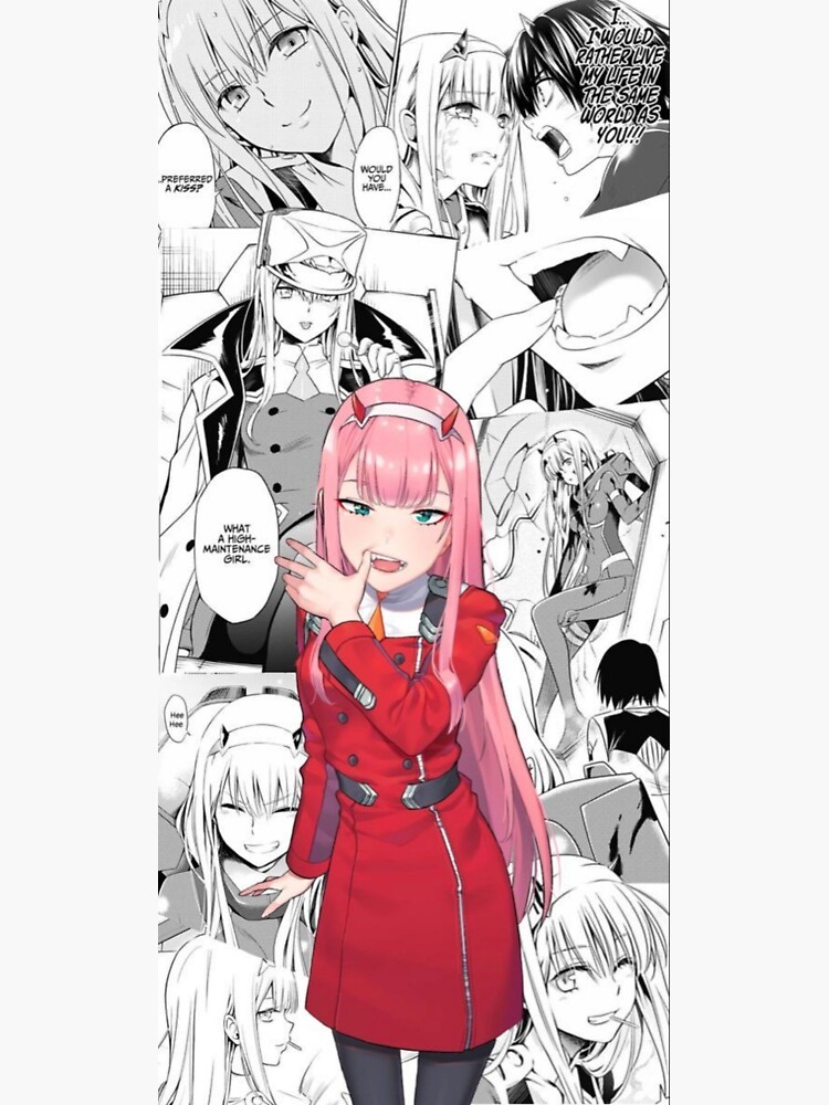 "Zero Two Collage" Sticker by AnimeDan | Redbubble