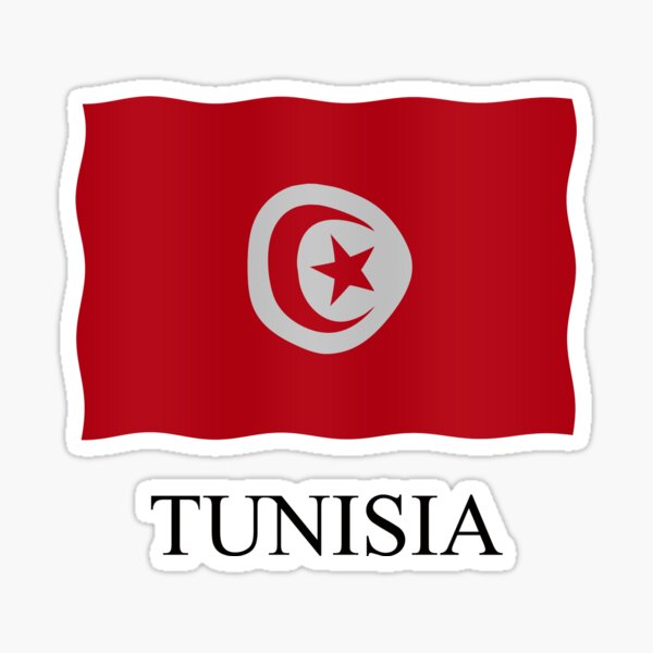 "Tunisian flag" Sticker for Sale by stuwdamdorp | Redbubble