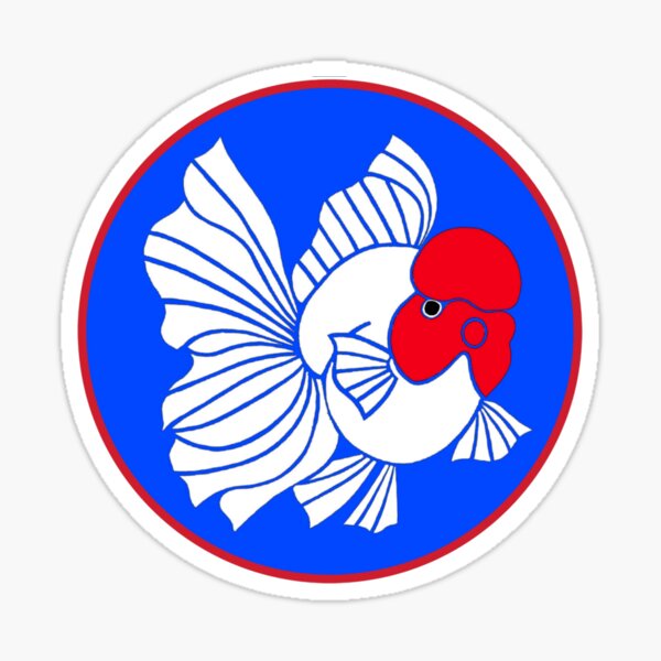 "Oranda Goldfish Logo 1229C" Sticker by Nosnah | Redbubble