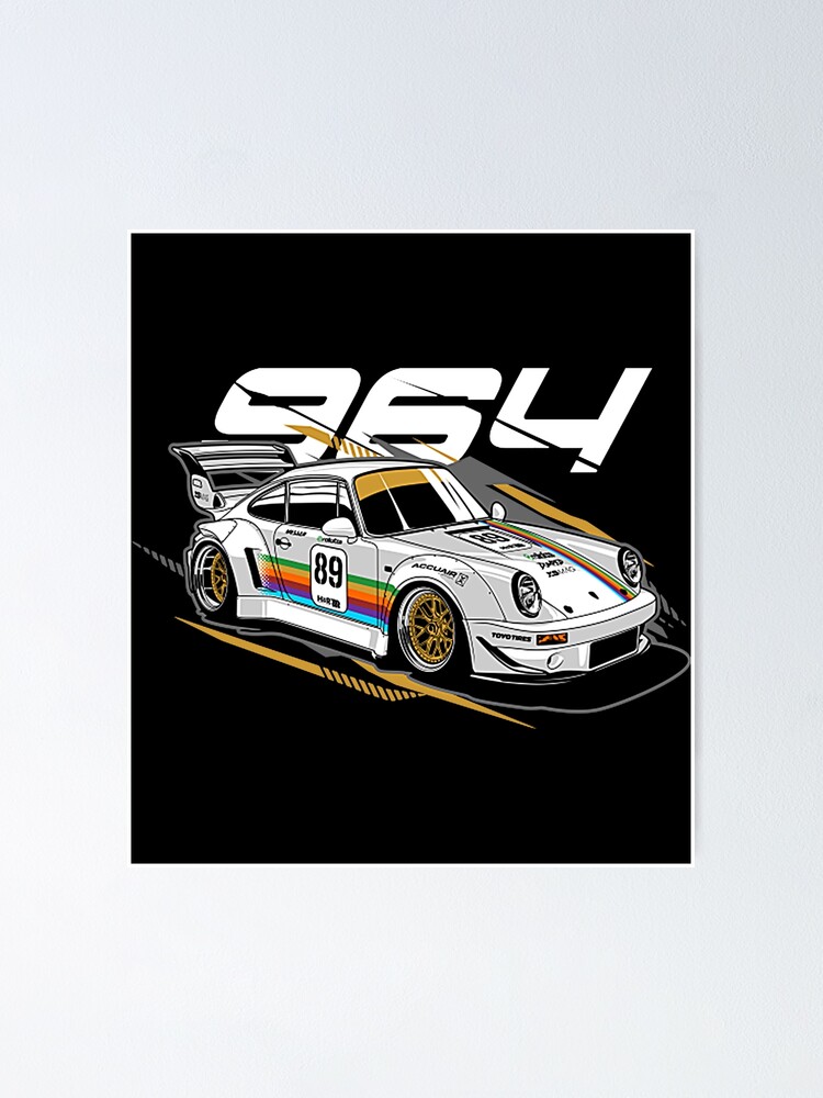 "Retro 911 GT2 Apple Computer Race Car " Poster for Sale by Squeamish92 ...