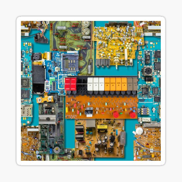 "Circuit Board " Sticker for Sale by dinaaaaaah | Redbubble