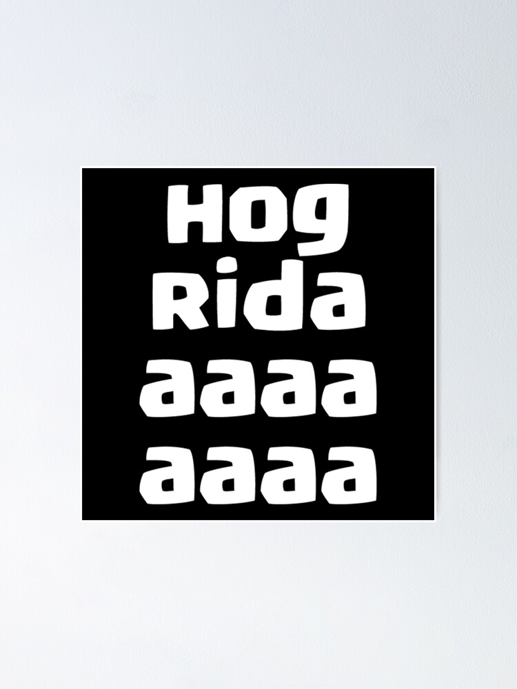 "Clash Royale Hog Rider" Poster by Borekturecek | Redbubble